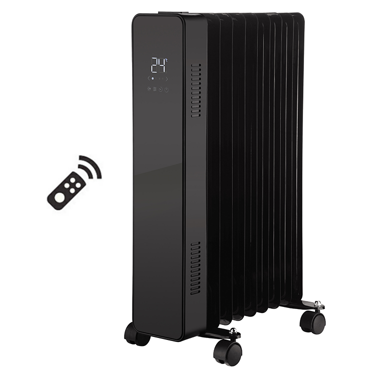 Custom fin oil filled radiator heater