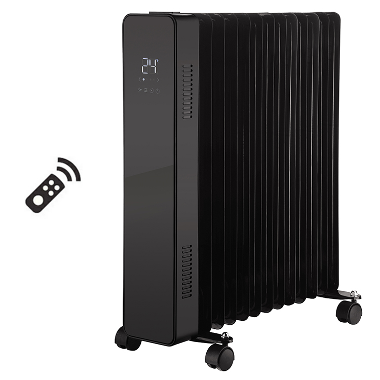 Custom fin oil filled radiator heater